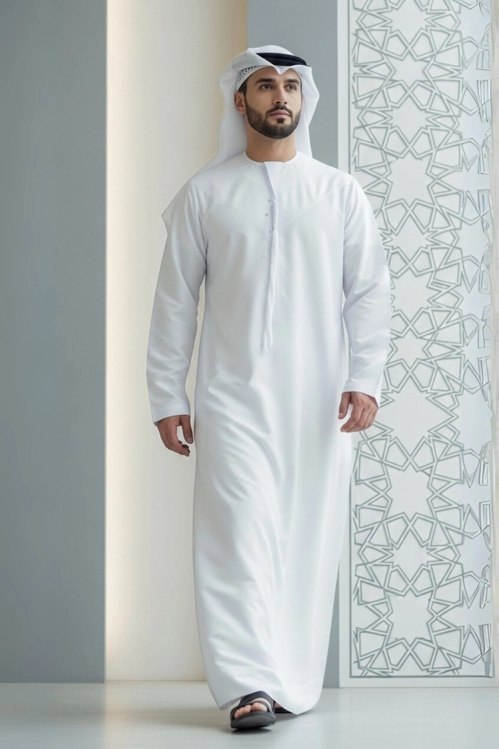 White Color Kandora by Shabab al Yola in Abu Dhabi