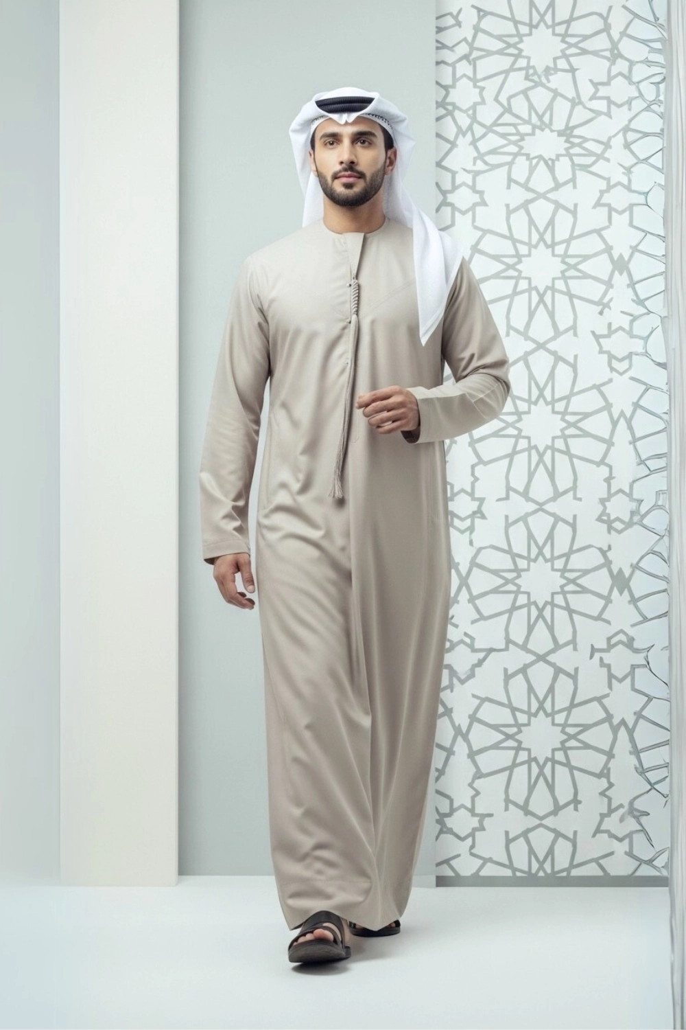 Sand Stone Emirati Kandura in UAE | Luxury | Shabab al Yola