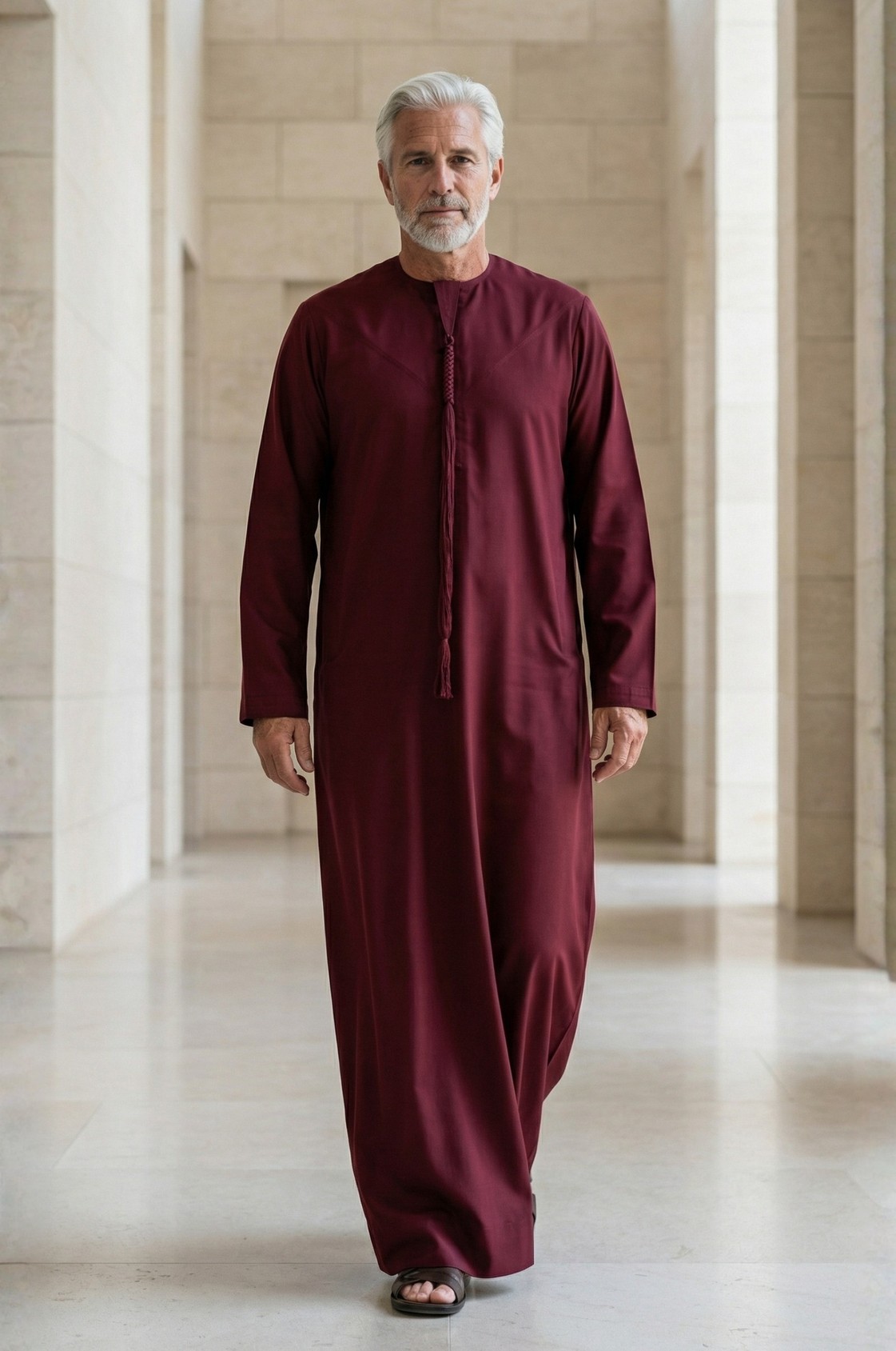 Deep Maroon Legacy Kandora | Foreigners Edition by Shabab al Yola - VIP ...